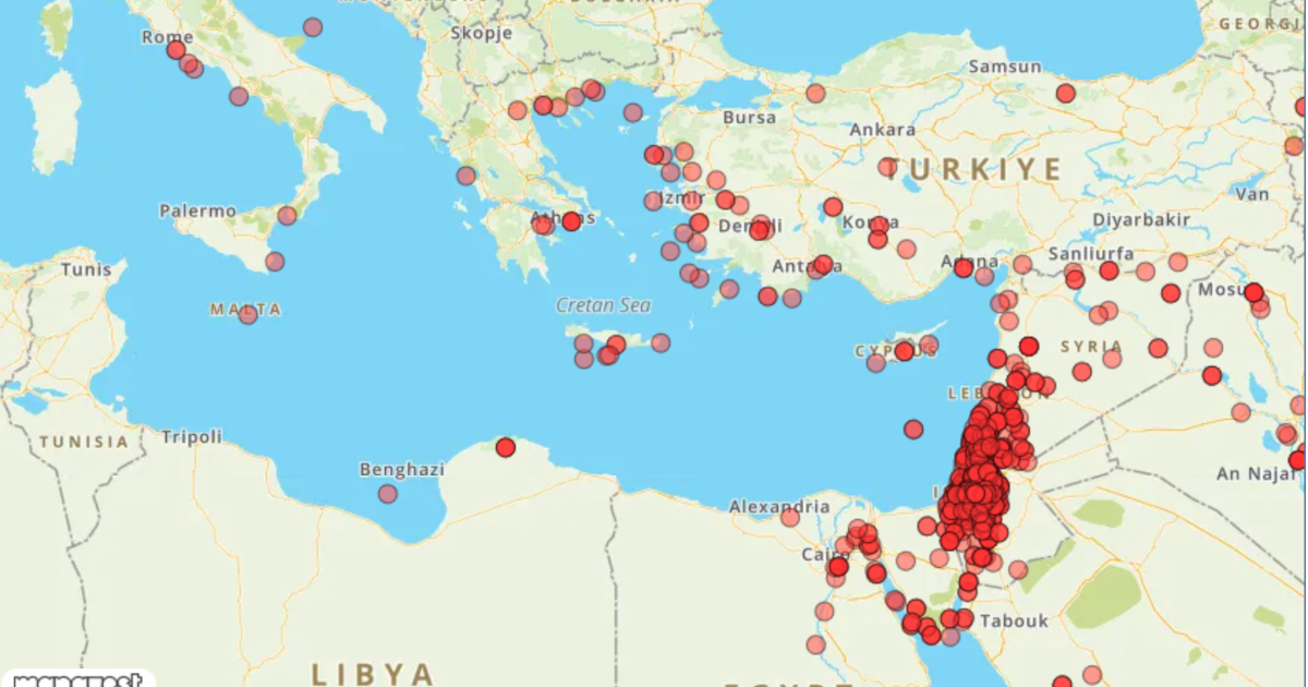 Map of all places in the Bible